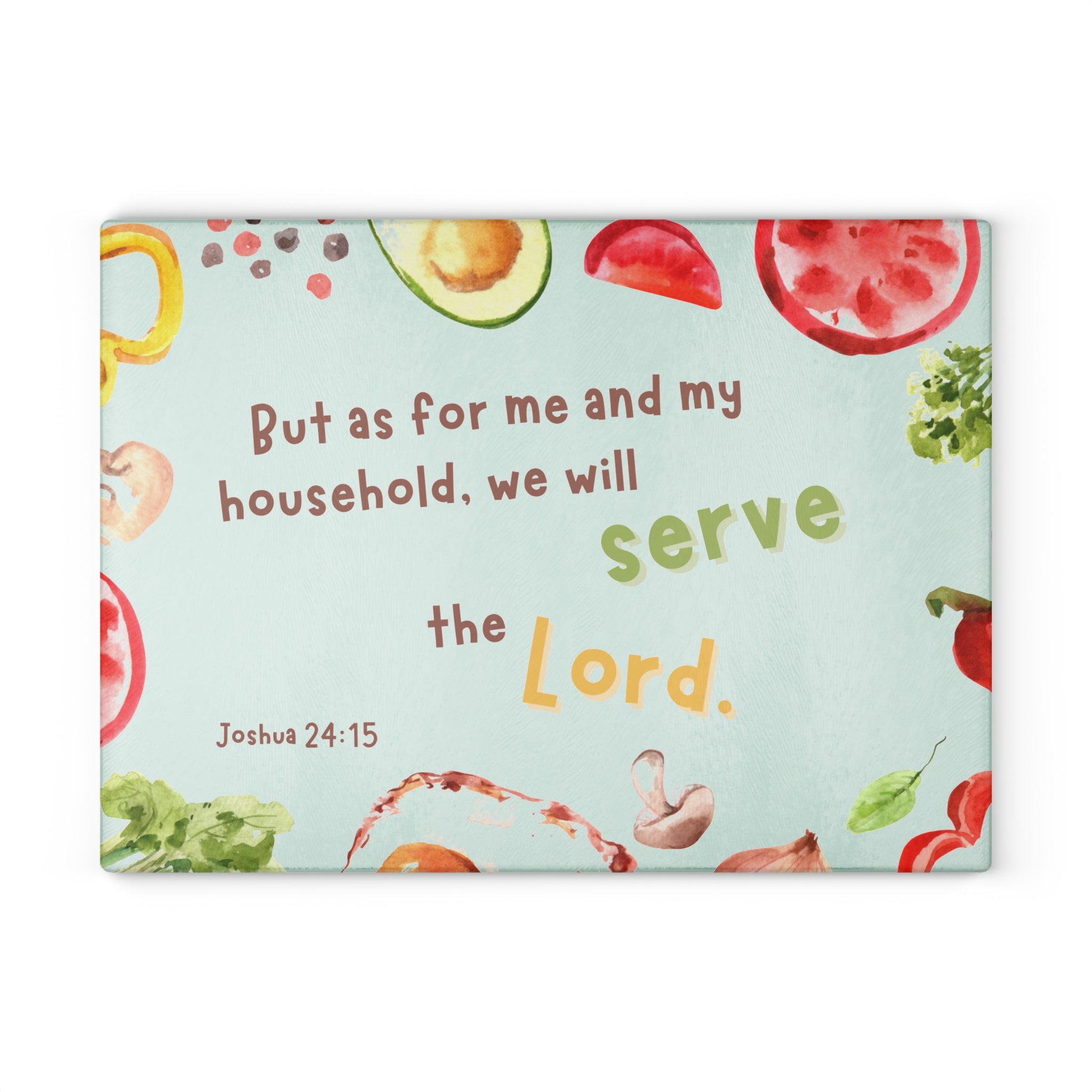 砧板 - Serve the Lord｜Joshua 24:15 – 羊群的腳蹤｜基督徒禮品店